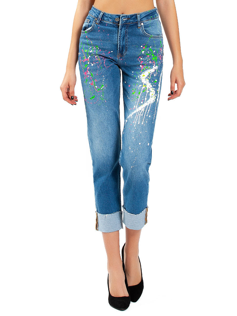 Деним с цветни пръски I RADICHEV