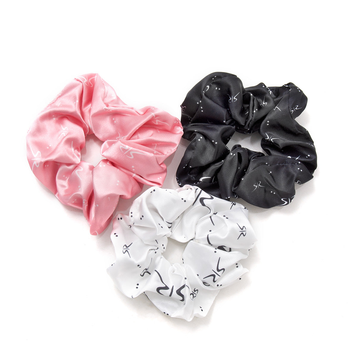 Pink satin hair scrunchie RADICHEV I RADICHEV